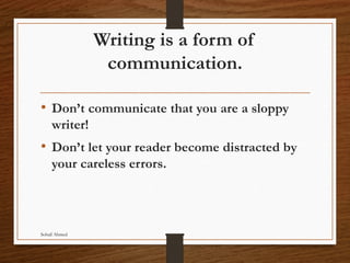 Proof reading, editing and revising by sohail ahmed | PDF