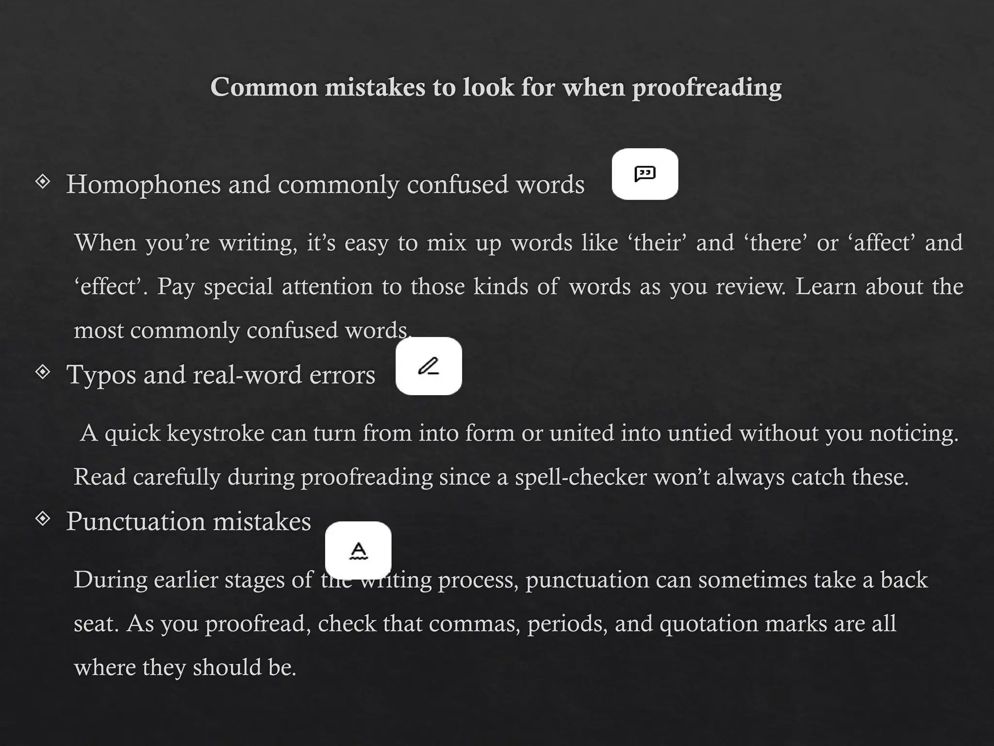 Proofreading & Editing Skills ppt slides | PPTX