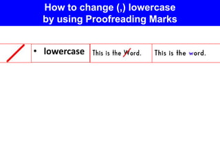Proof reading marks | PDF