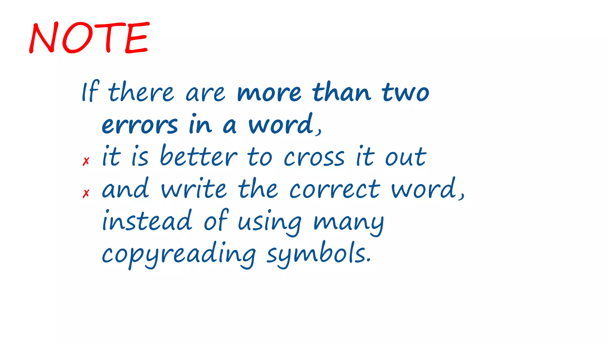Proofreading Symbols Pdf