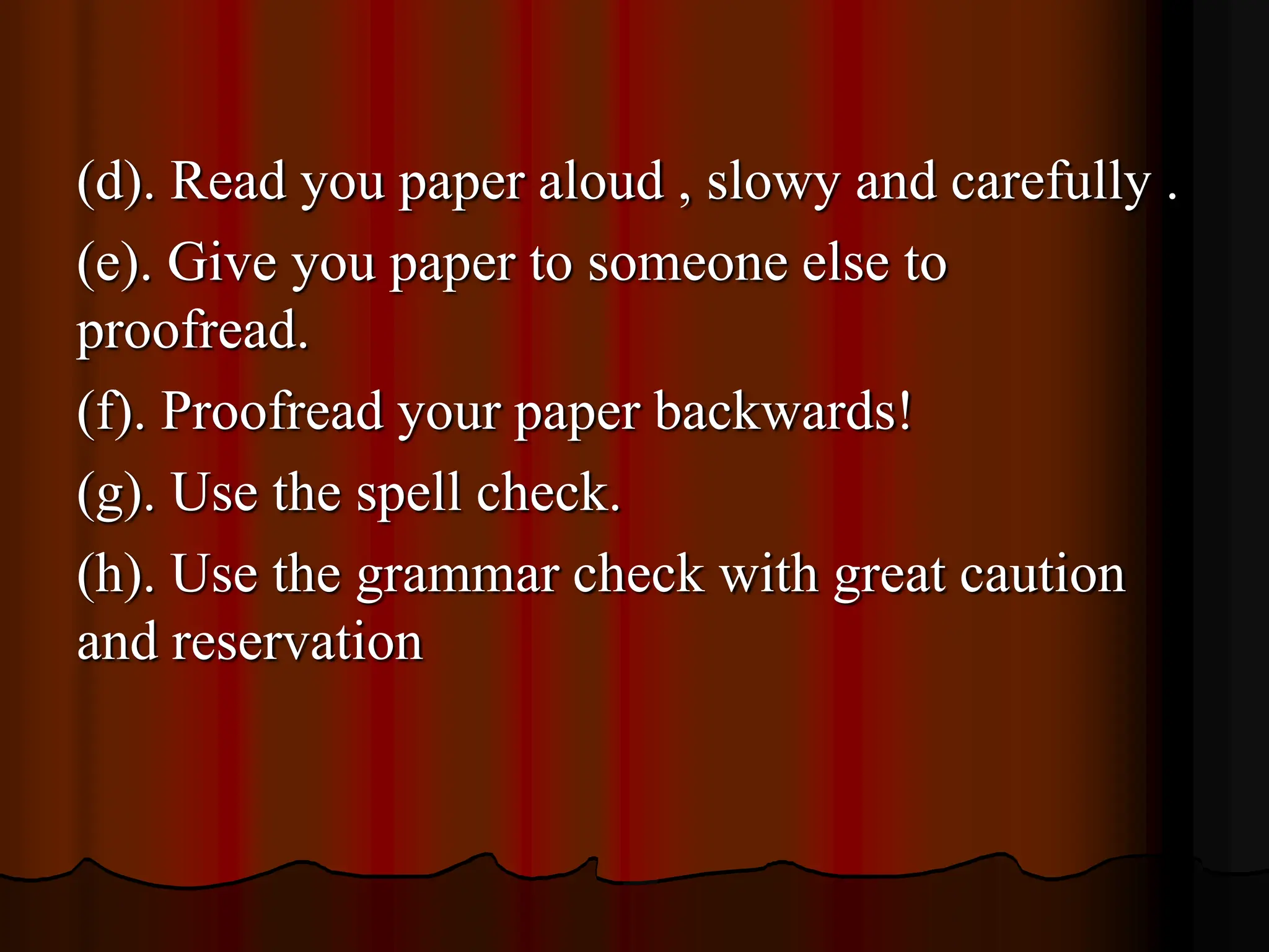 Proofreading, Good Idea for Proofreading | PPT