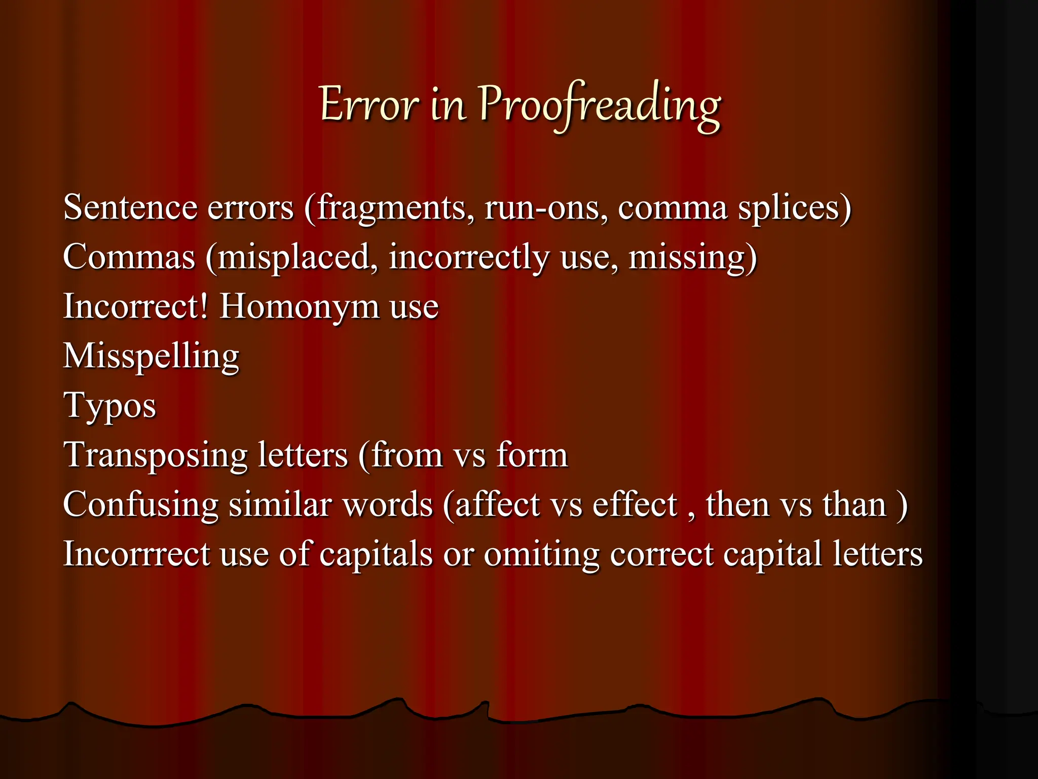 Proofreading, Good Idea for Proofreading | PPT