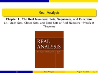 numeros reales resumen royden. sets secuencias y funciones | PPT