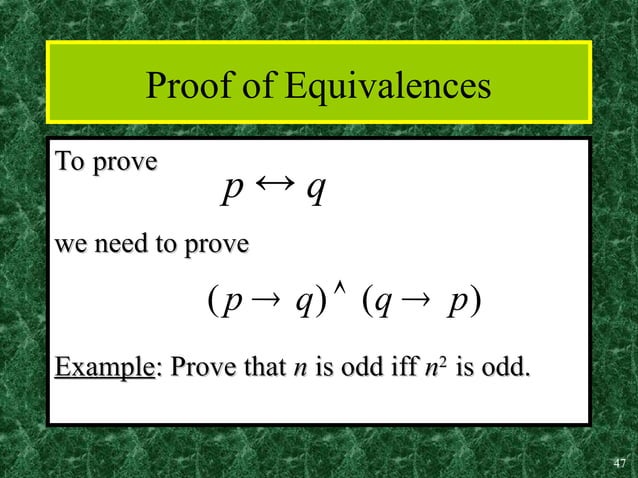 Basic proofs method Basic proofs methodd | PPT | Physics | Science