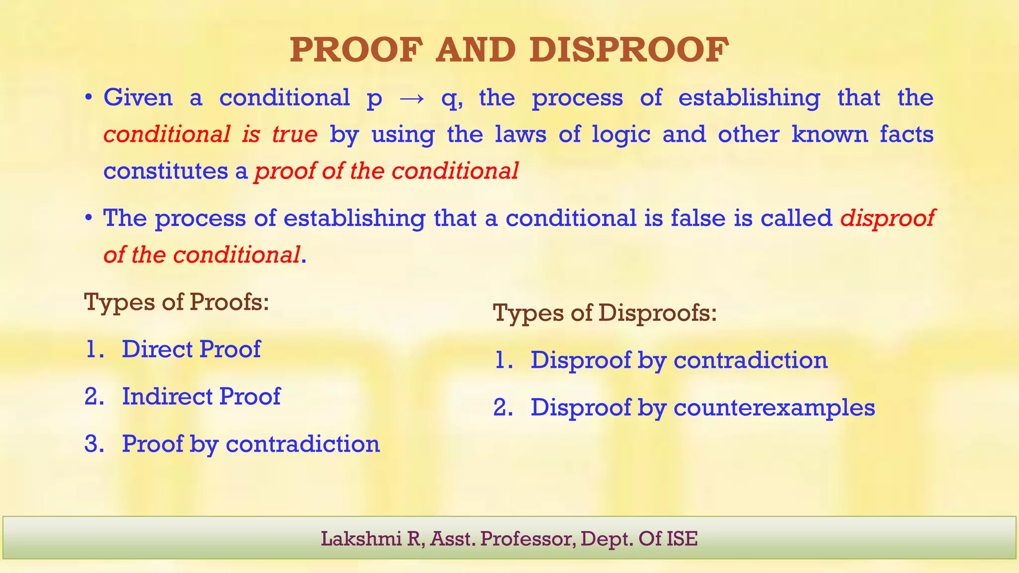 Proofs and disproofs | PDF