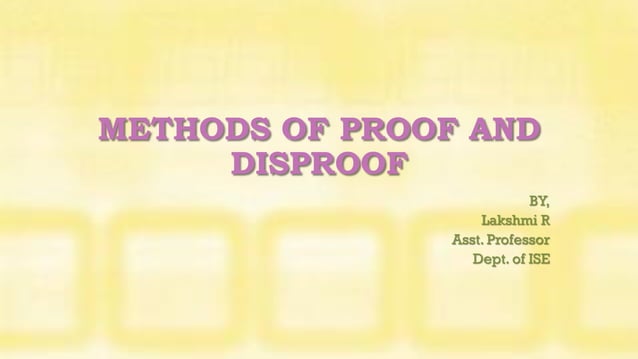 Proofs and disproofs | PDF | Physics | Science