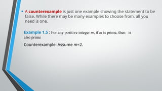 Direct Proof and Indirect proof: Meaning and examples | PPTX