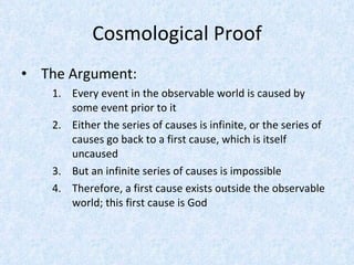 Proofs for the Existence of God Powerpoint | PPT