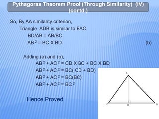 Pythagorean Theorem and its various Proofs | PPTX