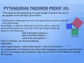 Pythagorean Theorem and its various Proofs | PPTX