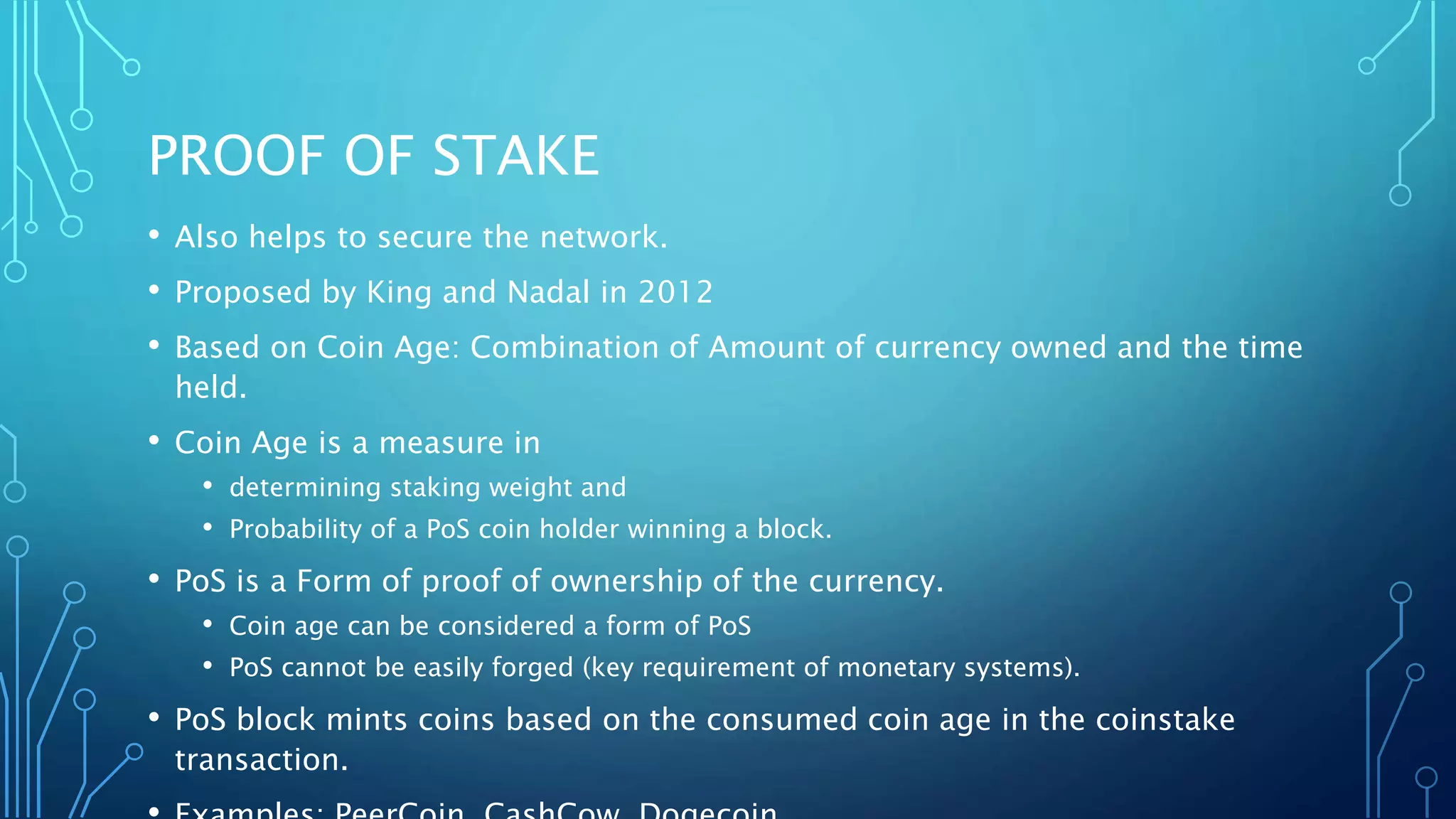 Proofs on cryptocurrencies | PPT