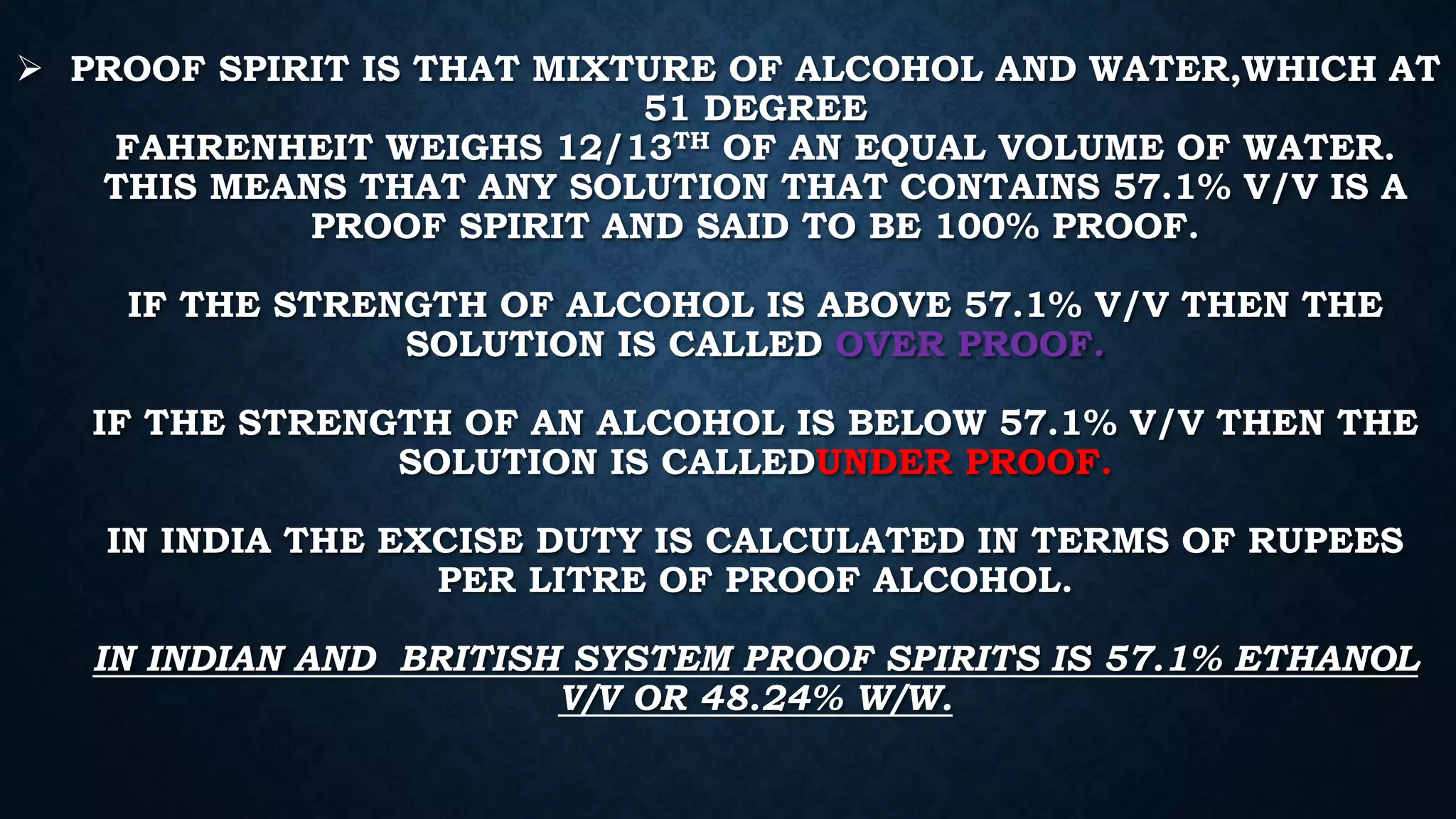 Proof spirits | PPTX