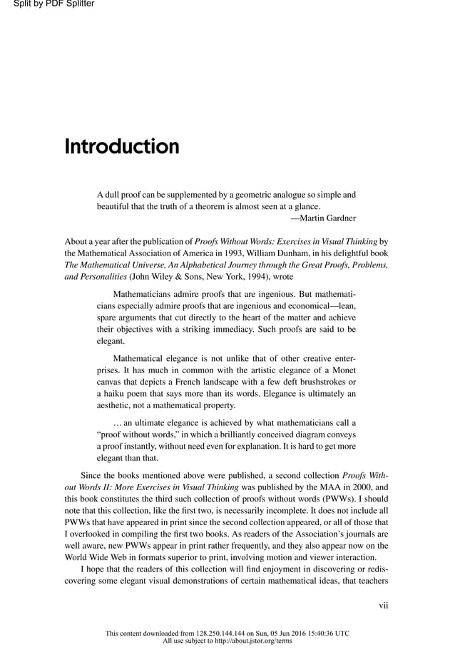 Proofs Without Words By Roger B Nelsen Pdf