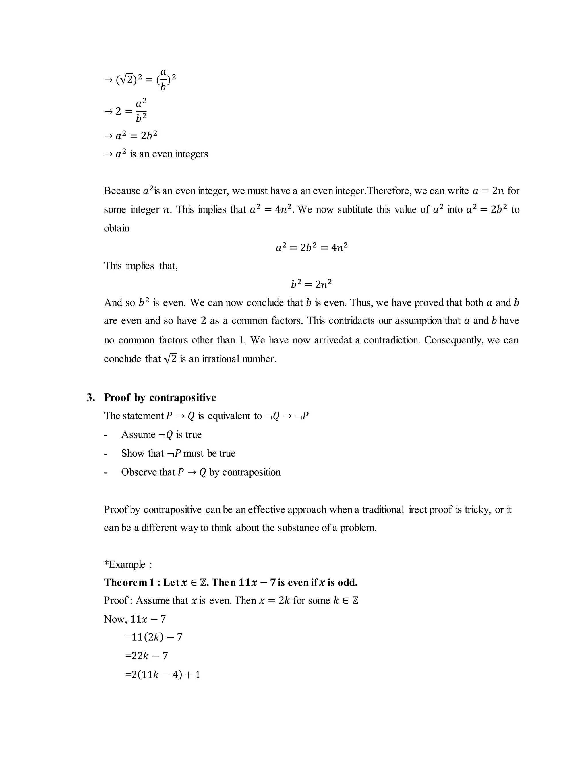 Proof Techniques Docx