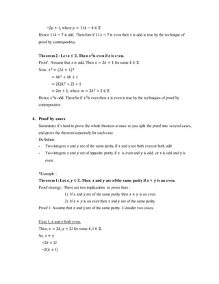 PROOF TECHNIQUES | DOCX
