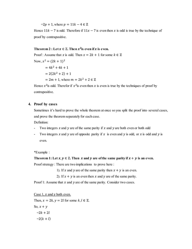 PROOF TECHNIQUES | DOCX