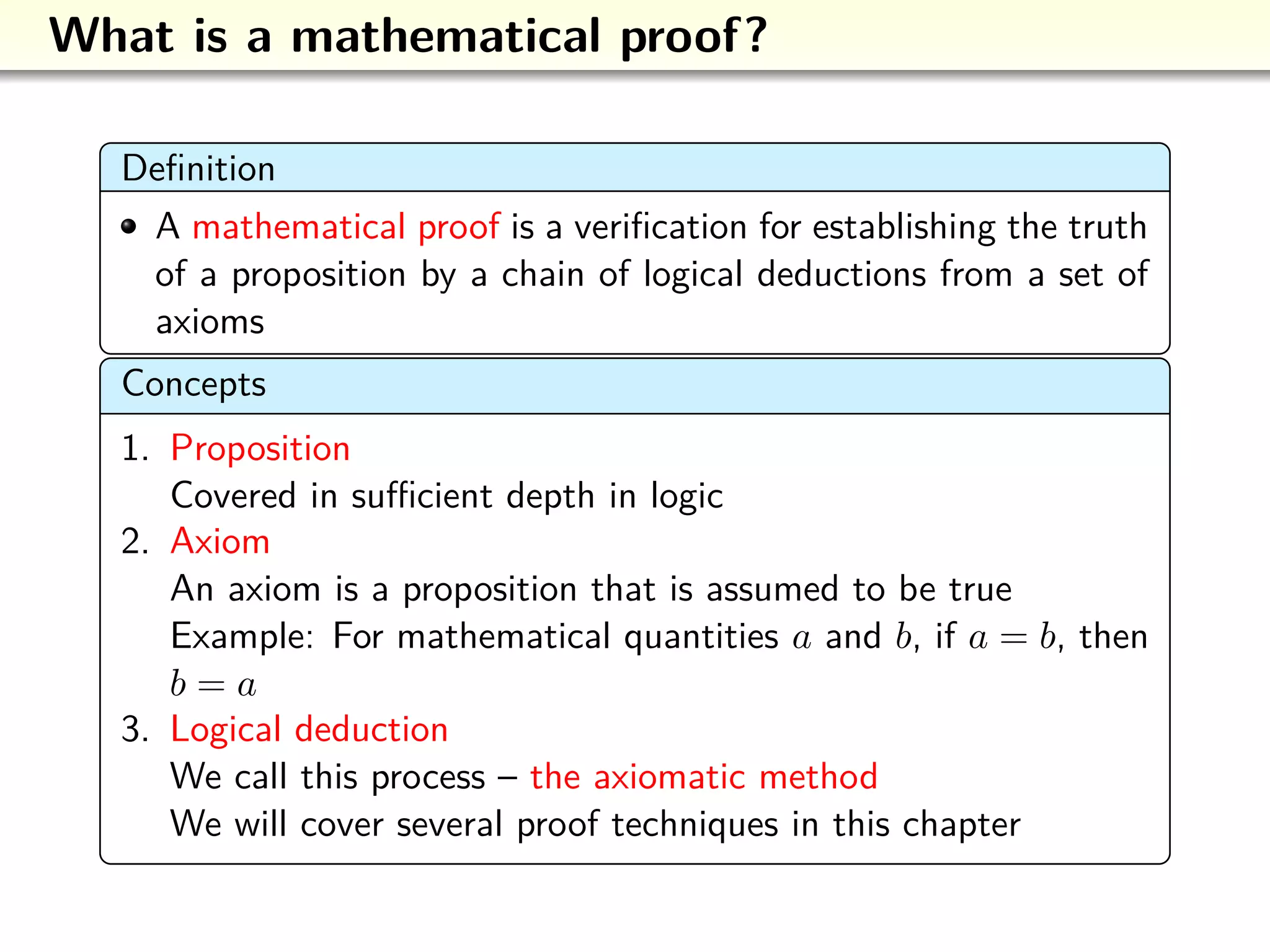 Proof Techniques | PDF