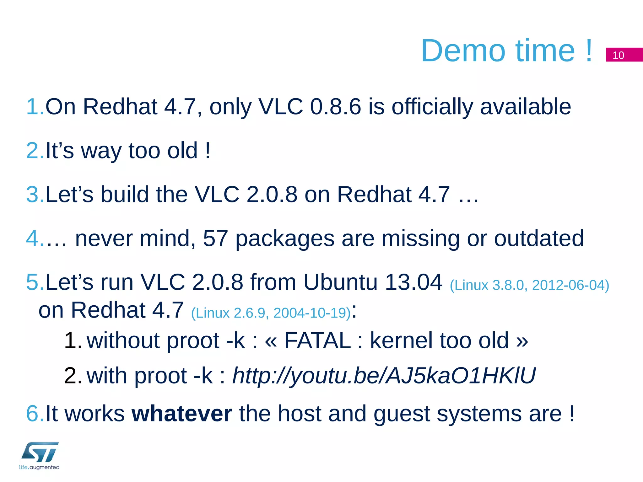 PRoot improved kernel compatibility | PDF