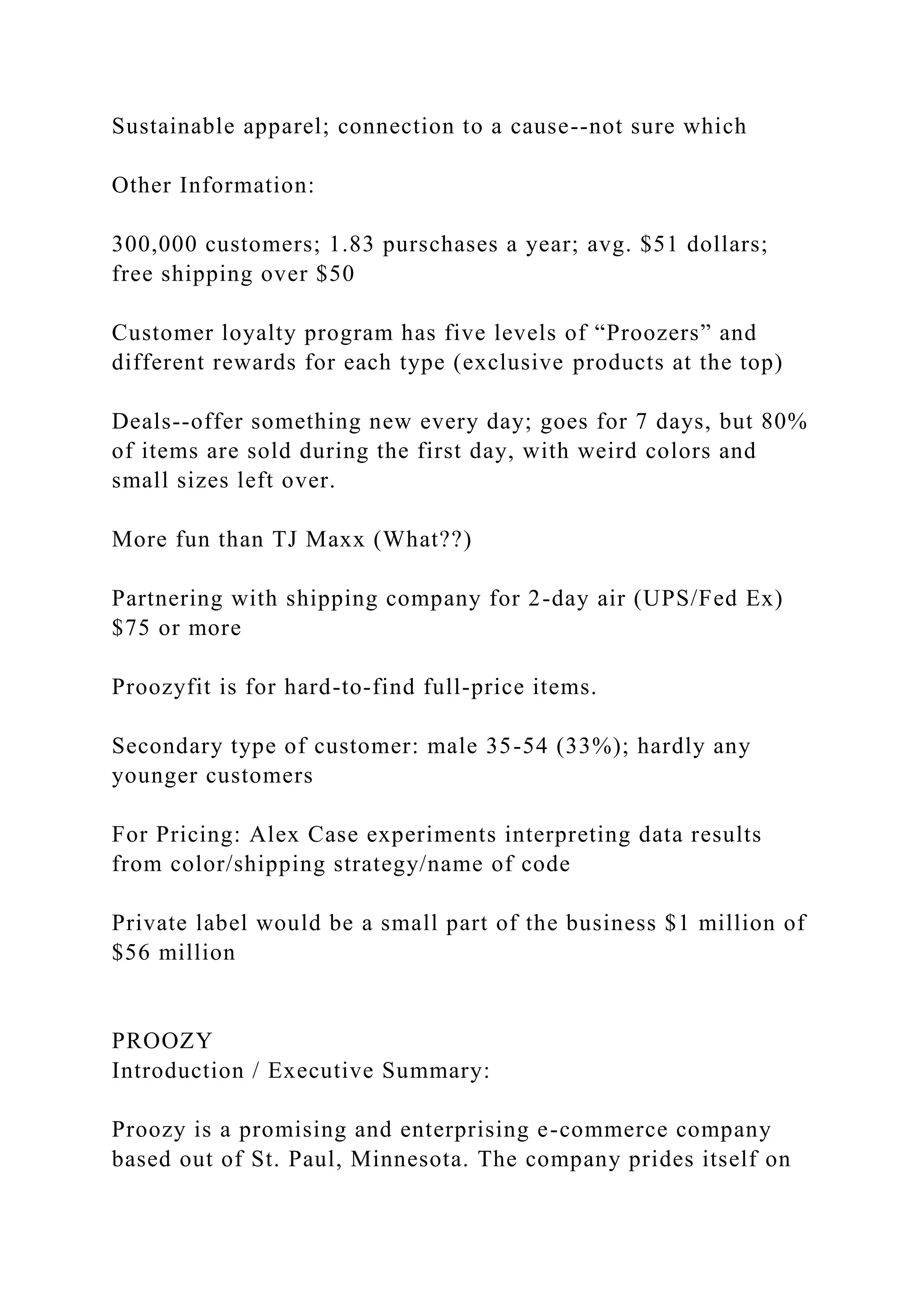 Proozy SWOT NotesStrengthsOpportunitiesWeaknessesT.docx
