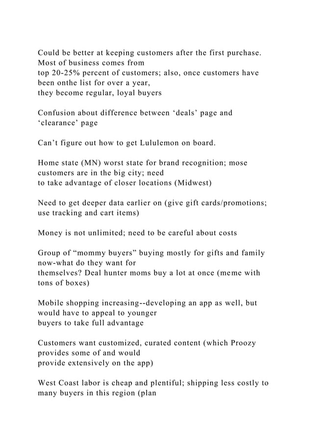 Proozy SWOT NotesStrengthsOpportunitiesWeaknessesT.docx