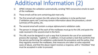 prop-125: Validation of "abuse-mailbox" and other IRT emails | PPT