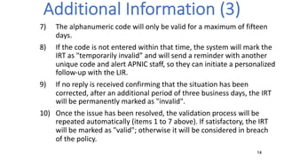 prop-125: Validation of "abuse-mailbox" and other IRT emails | PPT