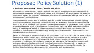 prop-125: Validation of "abuse-mailbox" and other IRT emails | PPT