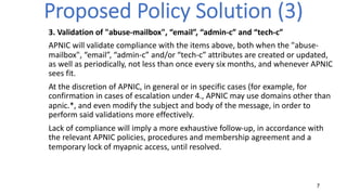 prop-125: Validation of "abuse-mailbox" and other IRT emails | PPT