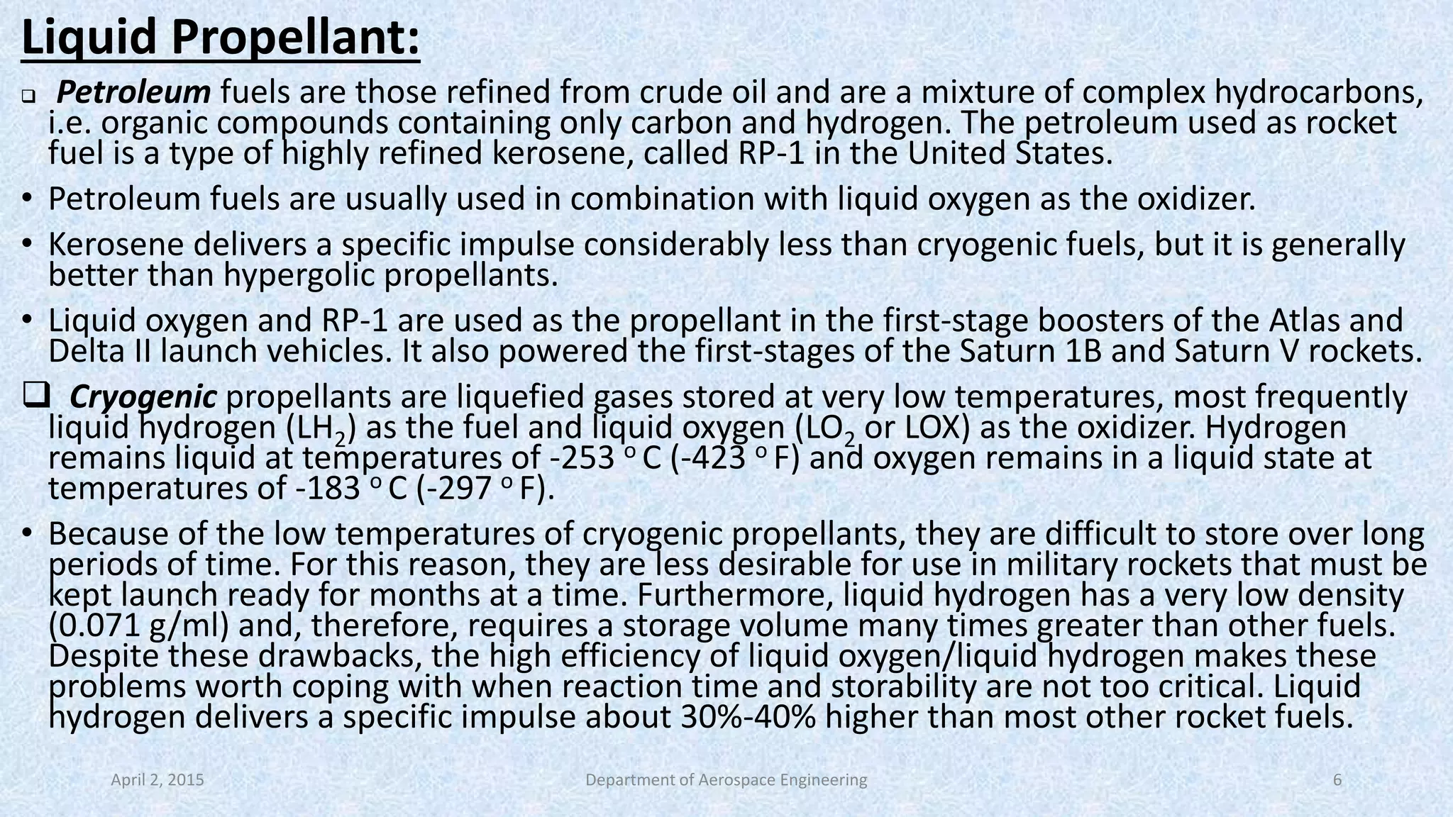 Rocket propulsion | PPTX