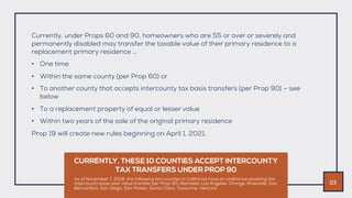 Proposition 19: Homeowner Tax Savings Everywhere in the State of ...