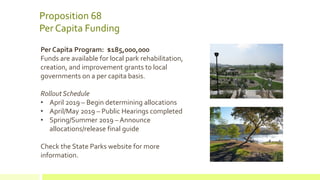 California Prop 68 and Measure A Funding Measures | PPT