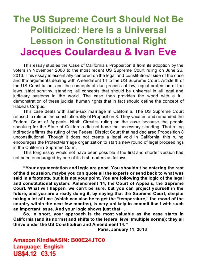 USSC is NO Political Coliseum | PDF