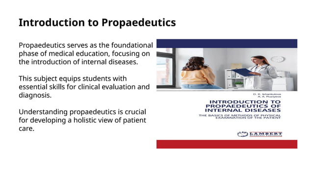 Propaedeutics Of Internal Diseses Subject Introduction.pptx | Medical ...