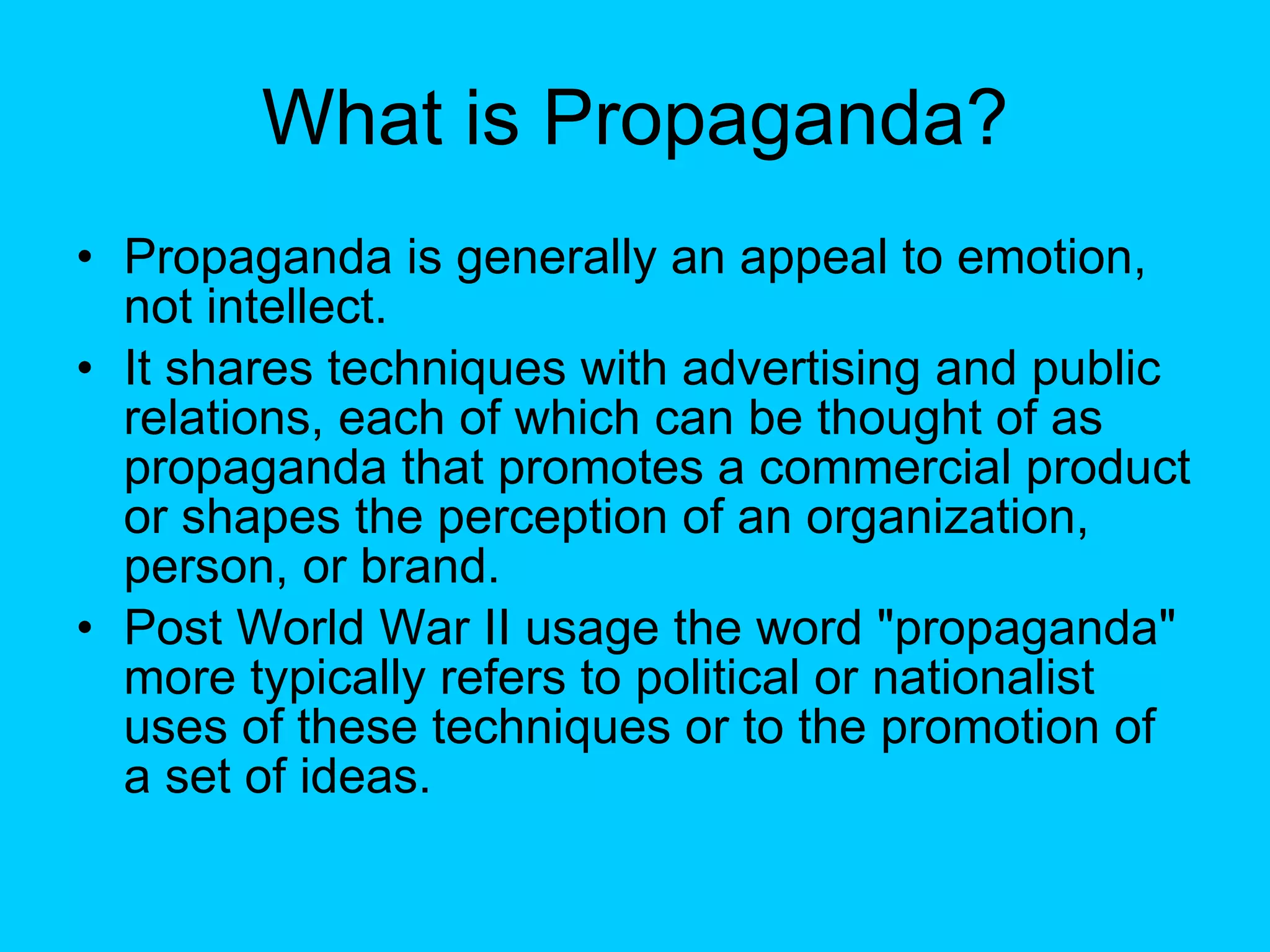 Propaganda and George Orwell's Animal Farm | PPT