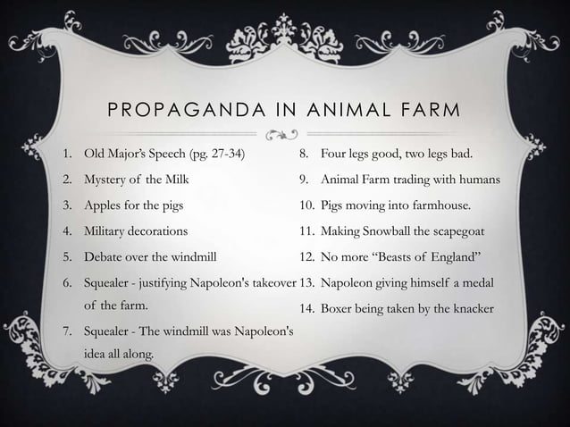 Propaganda in Animal Farm | PPTX