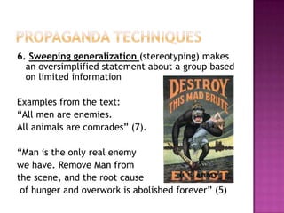 Sweeping Generalization Propaganda