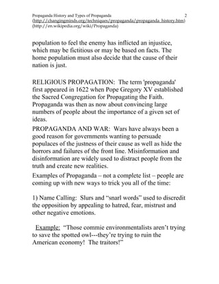 Propaganda | DOC | Politics