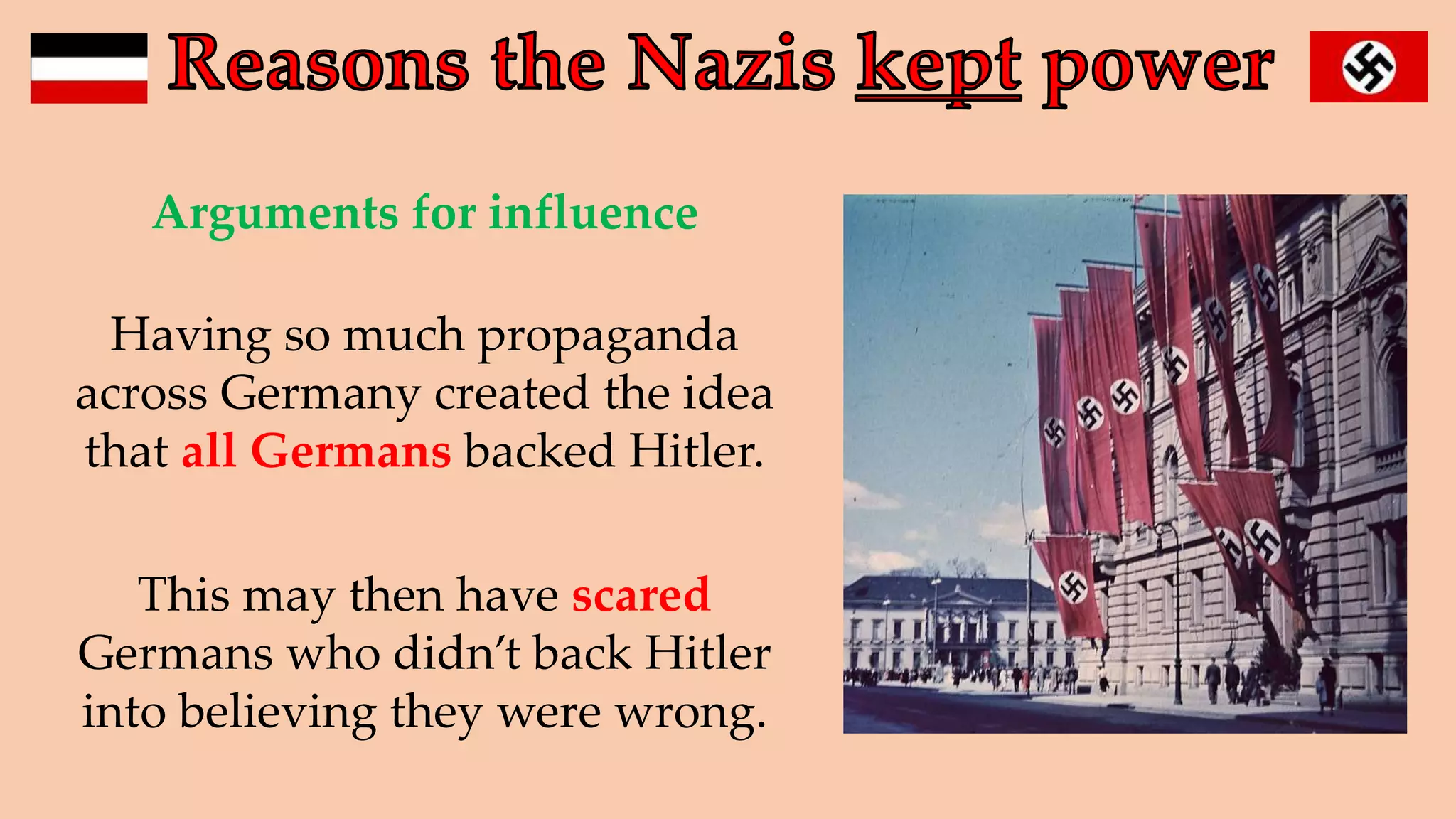 Reasons the Nazis kept power - Propaganda | PPTX