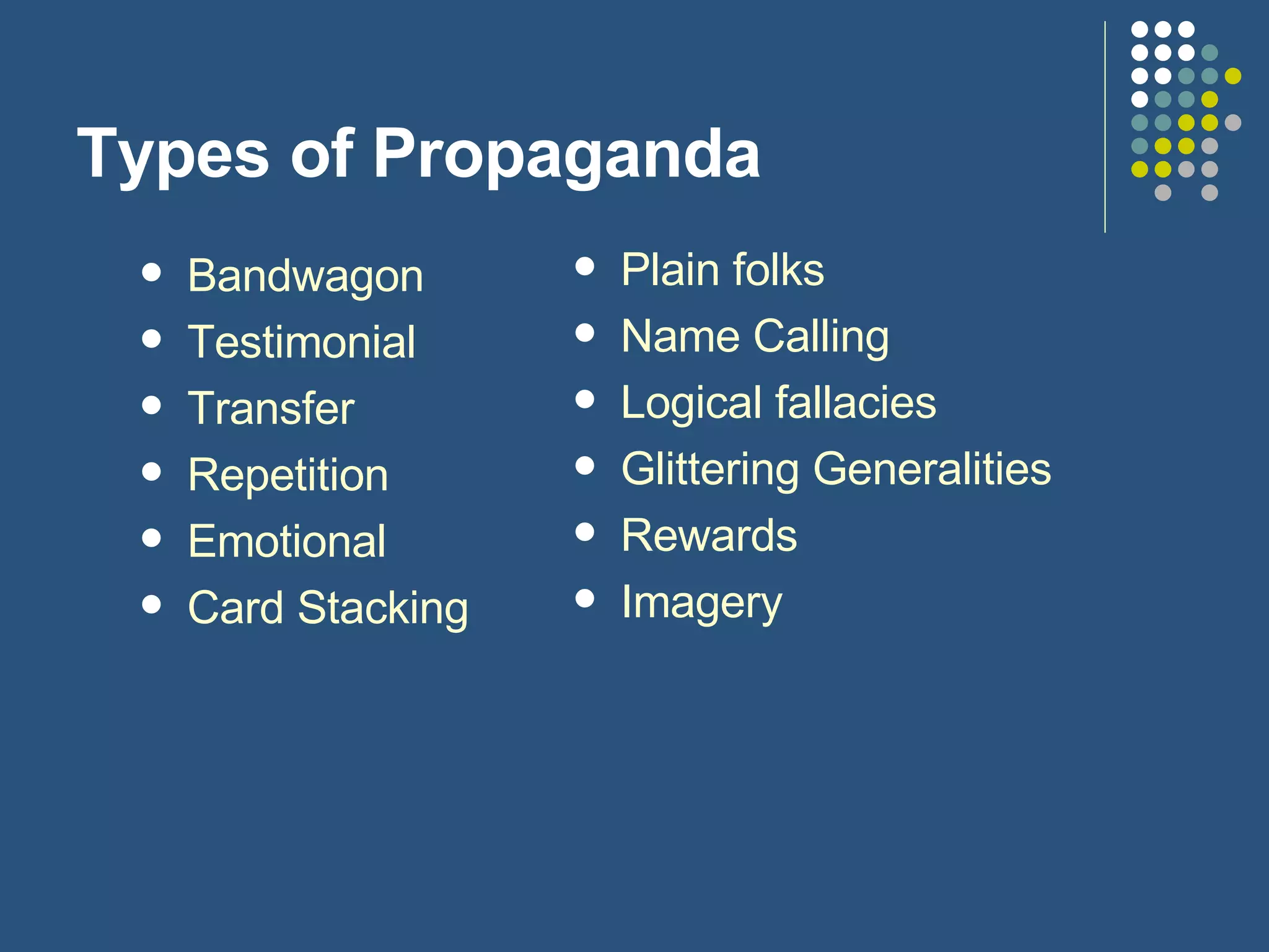 Propaganda & Advertising Strategies | PPT