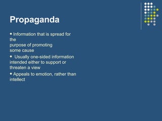Propaganda & Advertising Strategies | PPT