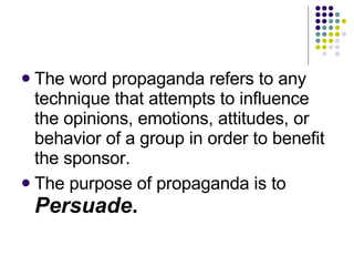 Propaganda and the Internet | PPT