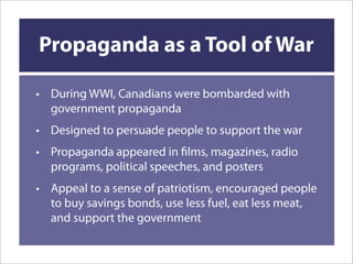 Propaganda as a Tool of War | PDF | Death, Injury, or Military Conflict ...