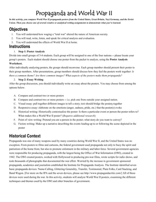 Propaganda and WWii | PDF