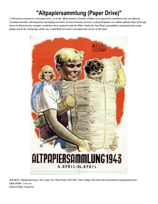 Propaganda and WWii | PDF