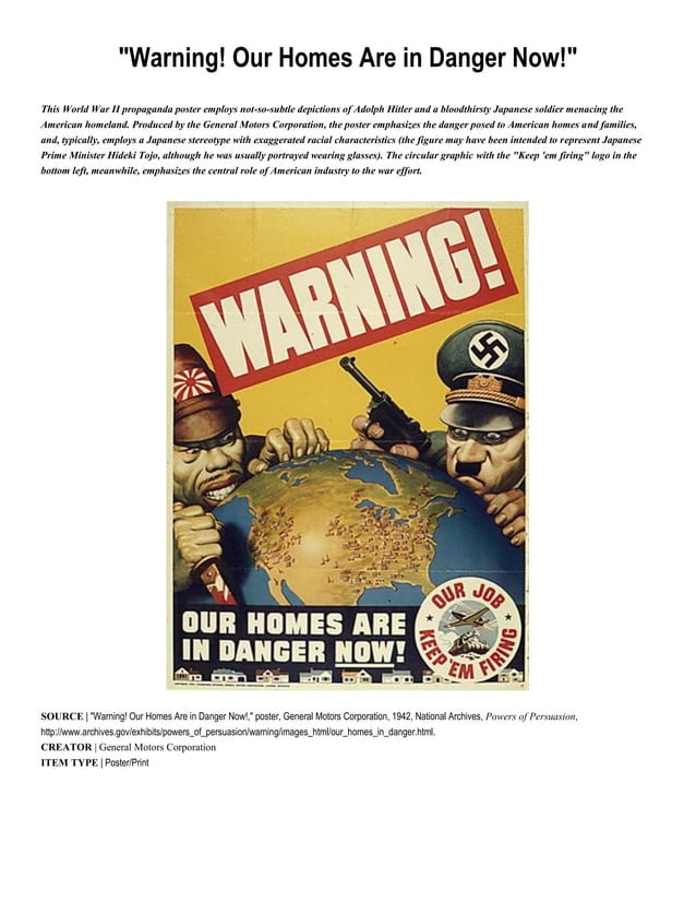 Propaganda and WWii | PDF