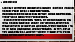 Propaganda devices | PPTX