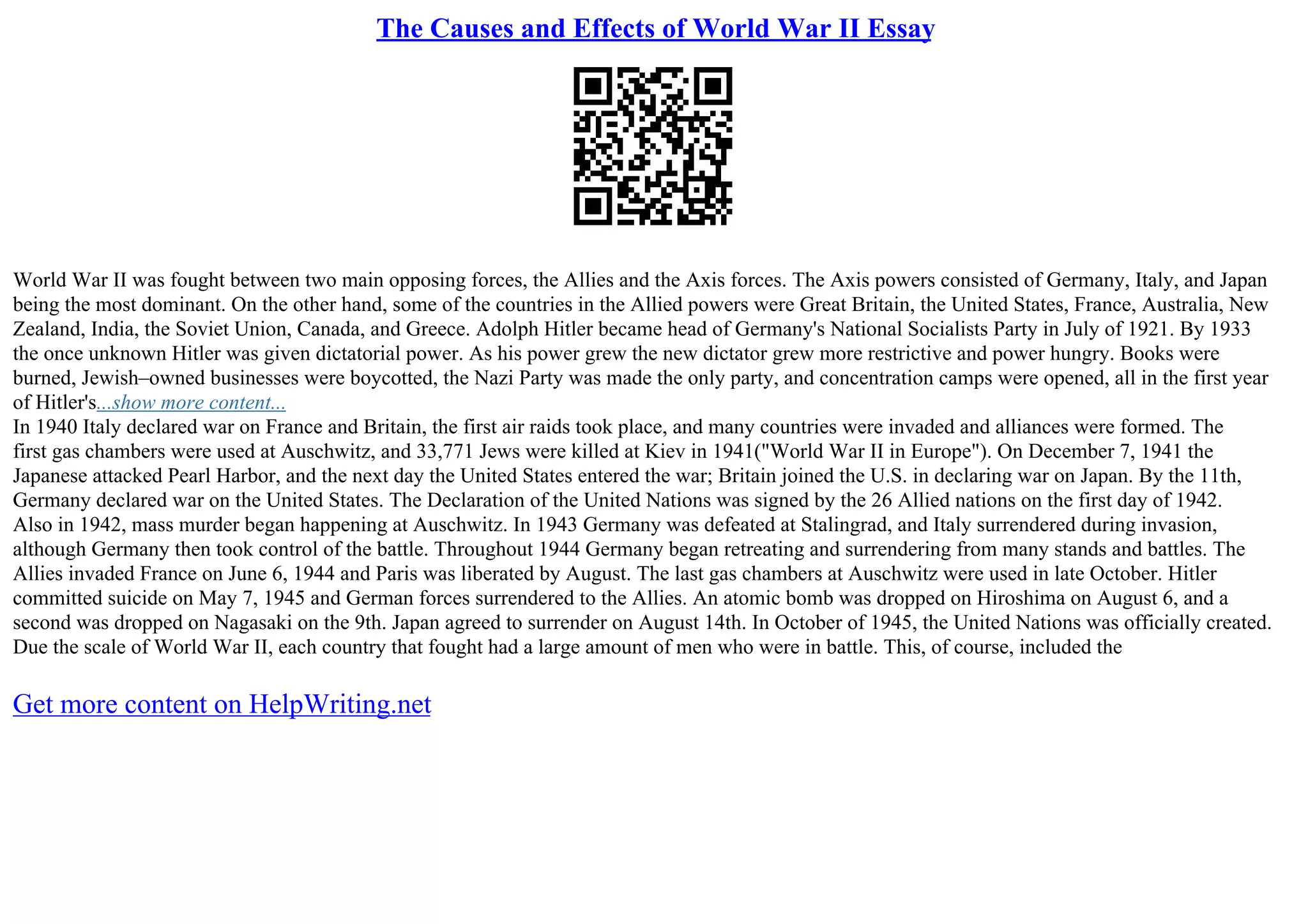 Propaganda During World War Two Essay | PPT