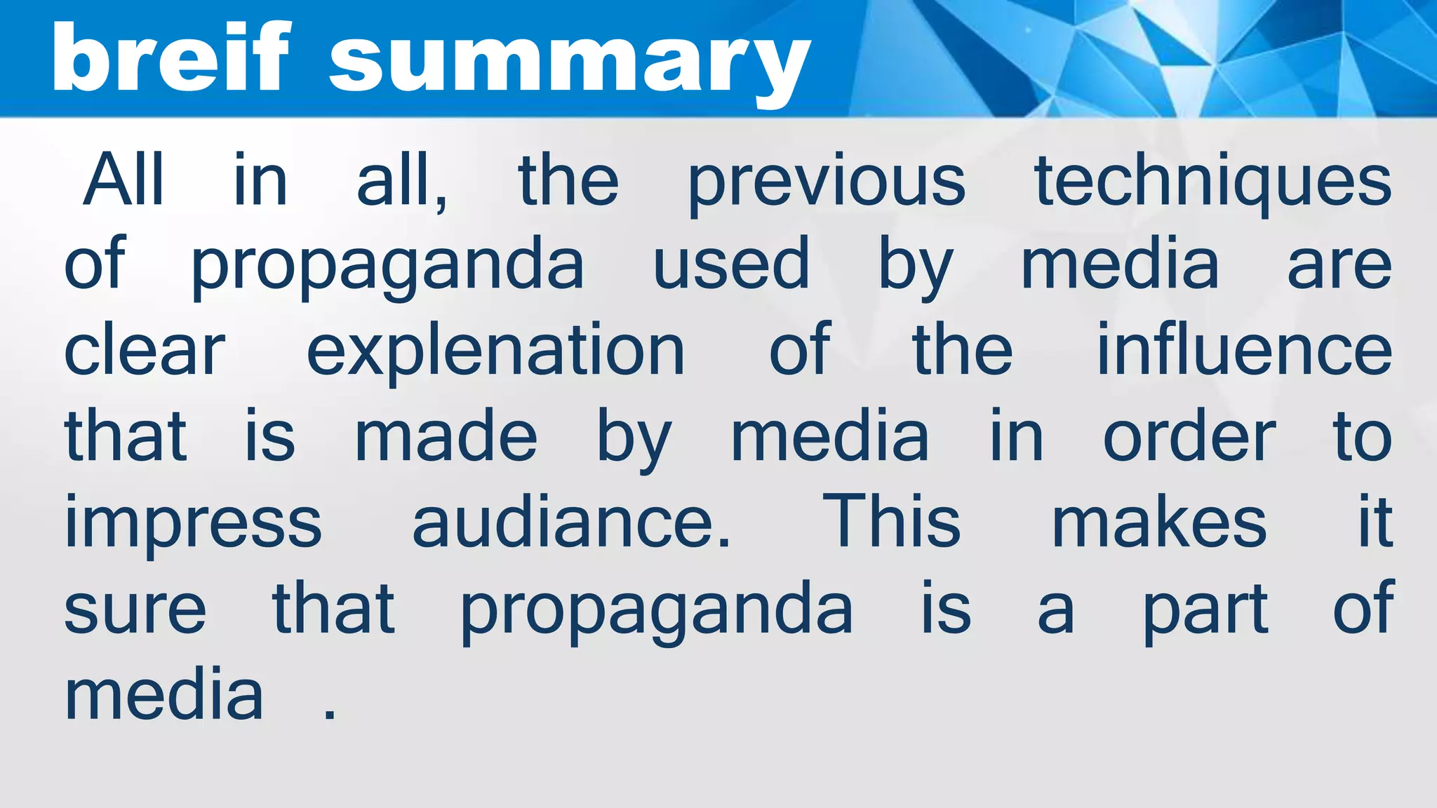 Propaganda in media | PPTX