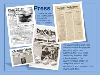 Propaganda In Nazi Germany | PPTX