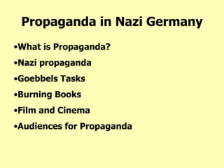 Propaganda in nazi germany | PPT